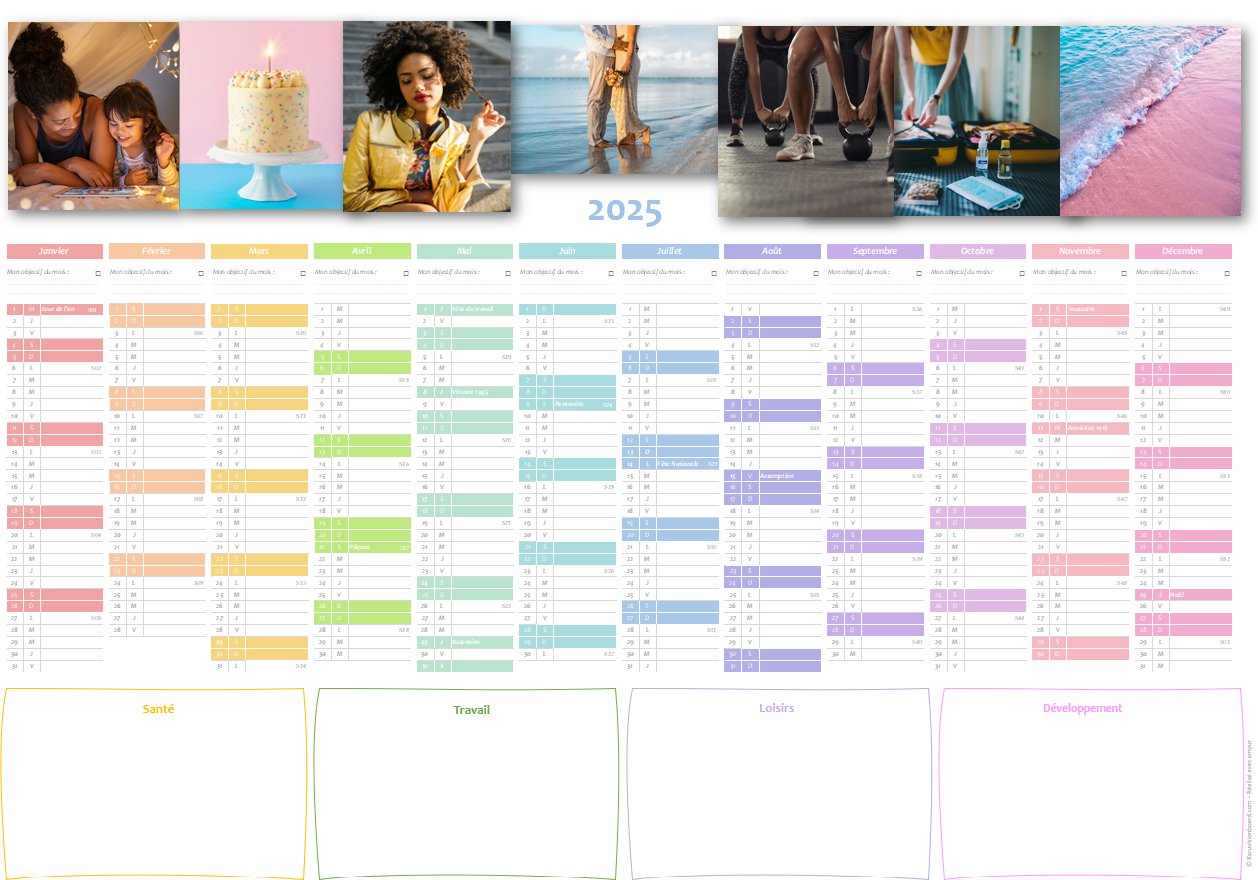 Calendriers à personnaliser sur notre site : ajoutez vos photos en lig ...